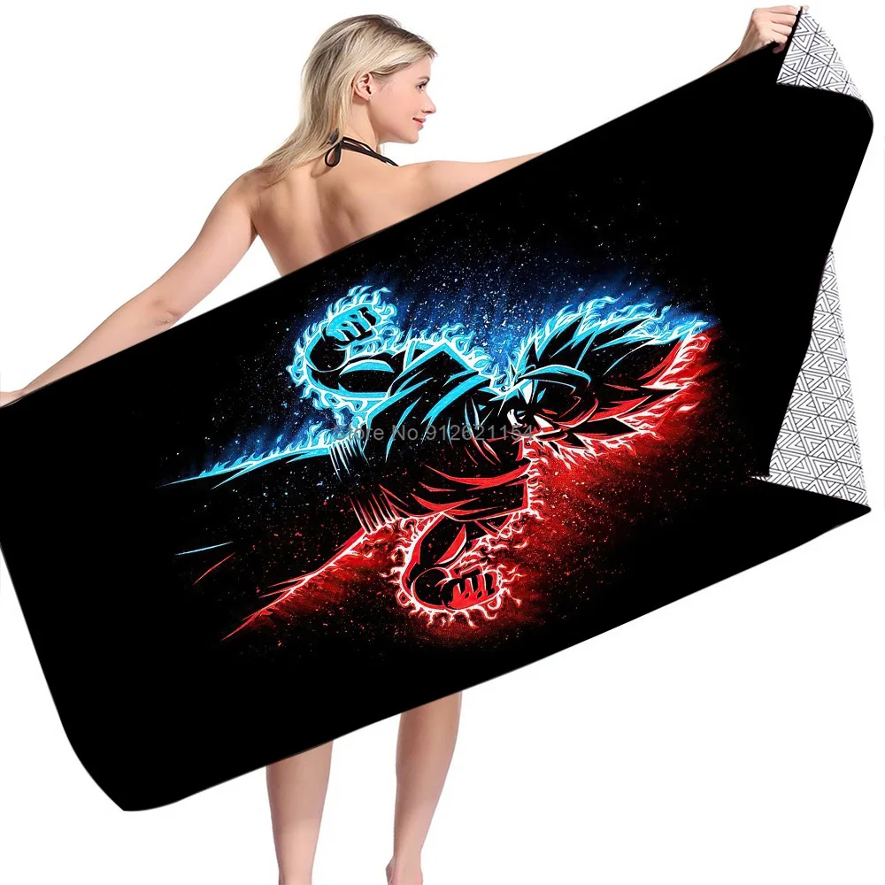 Dragon-Ball-Z-Son-Goku-Bath-Towel-Vegeta-Cartoon-Anime-Soft-Microfiber ...