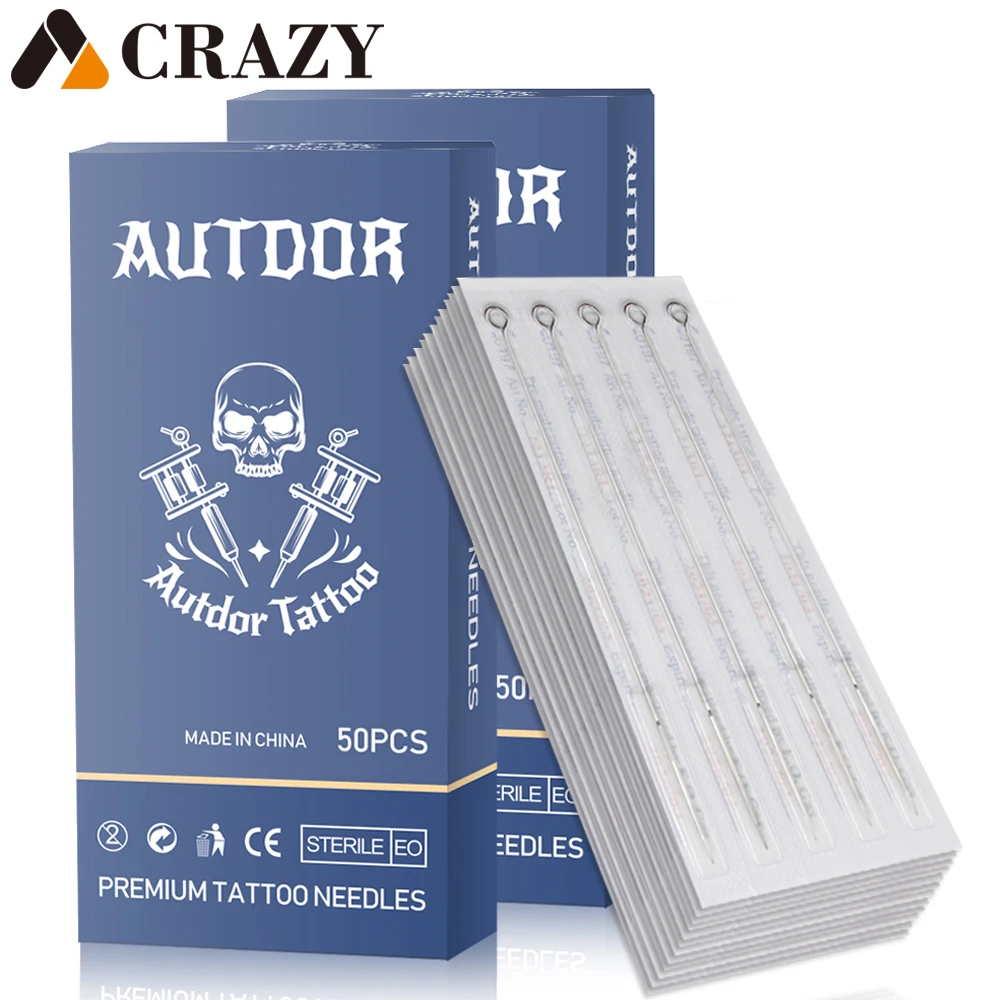 50-100pcs-Tattoo-Needles-0-35mm-RL-RS-RM-M1-Stainless-Steel-Tattoo ...