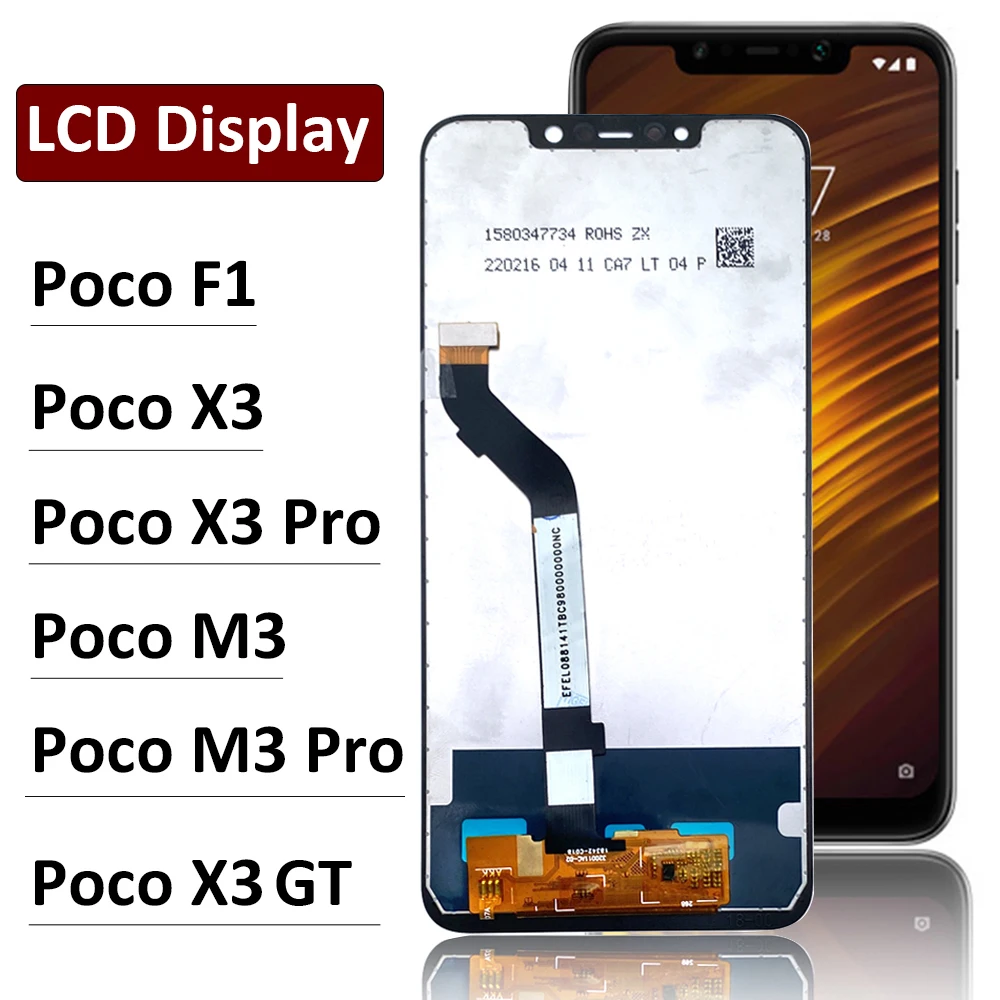Original-For-Xiaomi-Poco-F1-M3-X3-Pro-X3-GT-LCD-Display-Pocophone-F1 ...