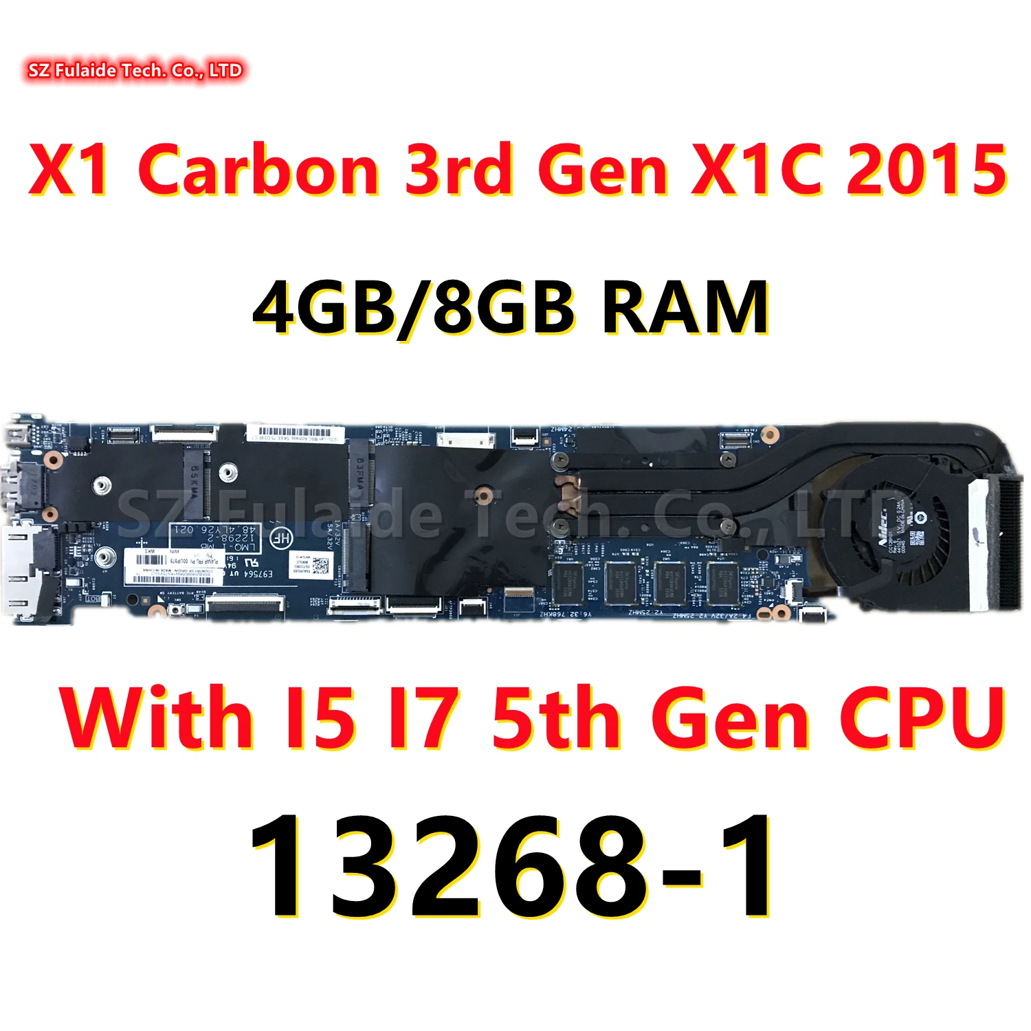 13268-1 For Lenovo ThinkPad X1 Carbon 3rd Gen X1C 2015 Laptop ...