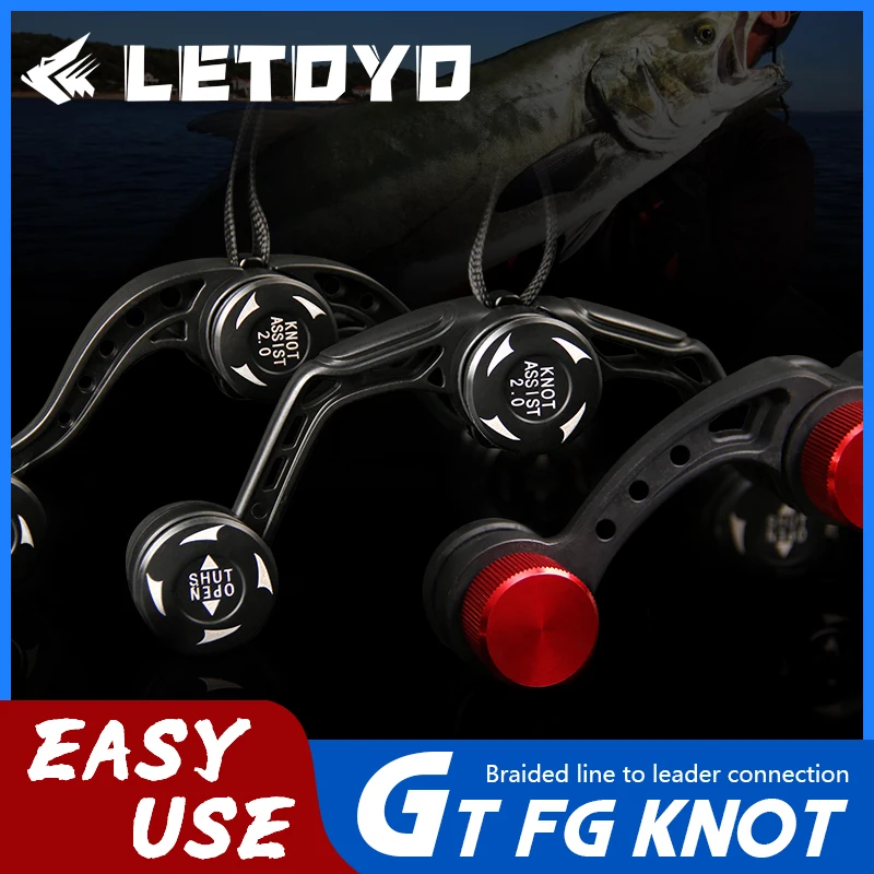 LETOYO Fishing Knotter Assist Knot Tool Bobbin Winder GT FG PR Line Wire Knotting Machine Japan ...