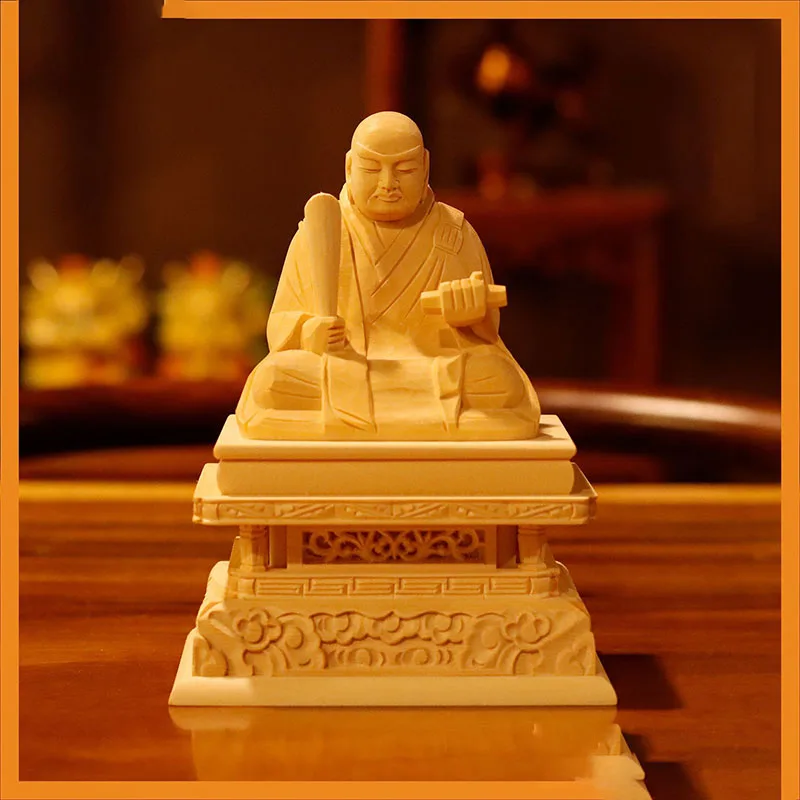 Cypress Statue Buddha Statue Crafts Nichiren Wooden Cypress Crafts Home ...