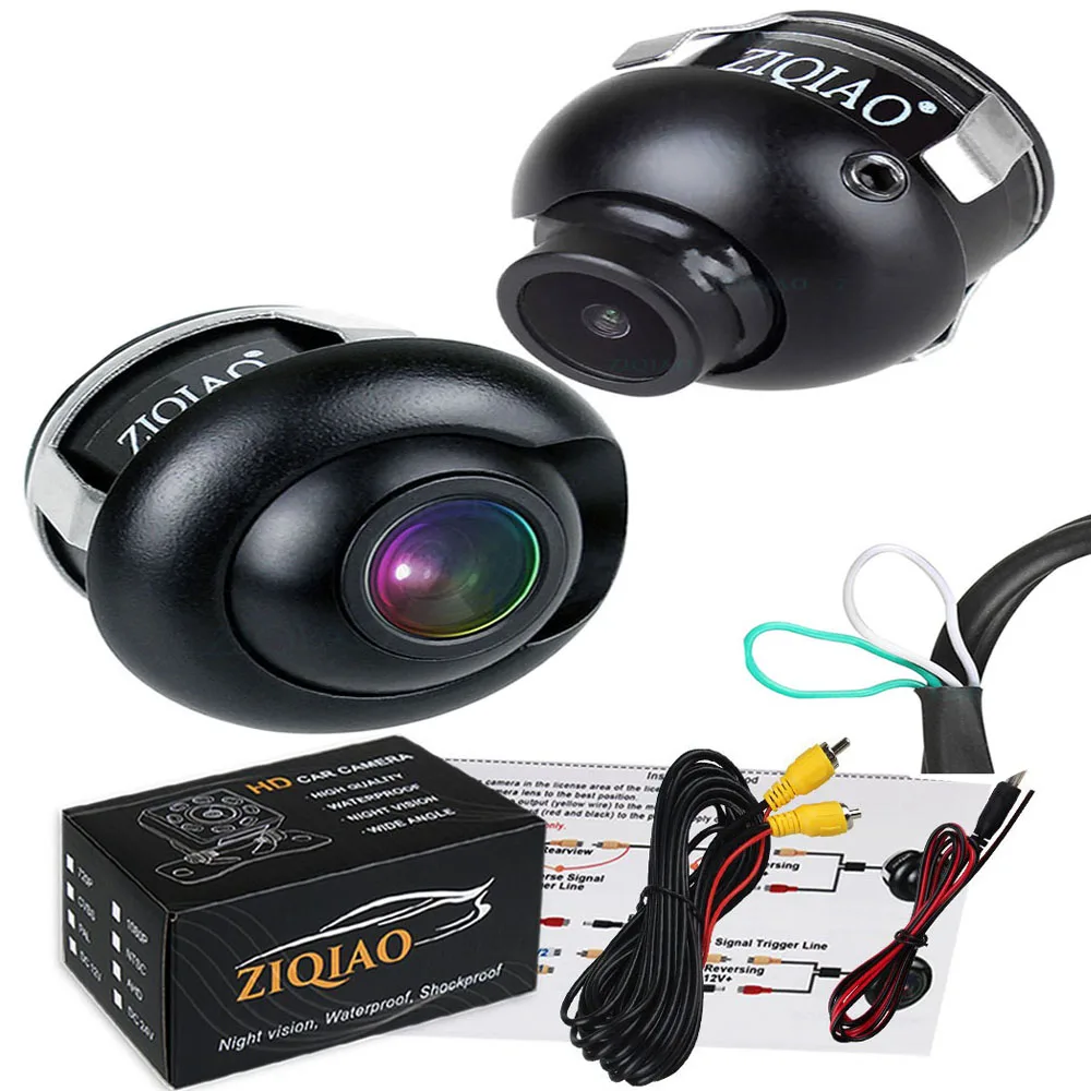 ZIQIAO-Front-Side-View-Camera-HD-360-Rotation-Night-Vision-Waterproof ...