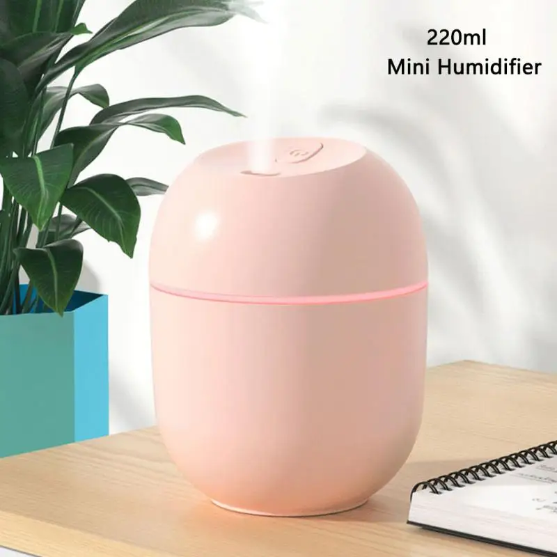 220ML Mini Humidifer Portable Ultrasonic Mist Air Humidifer Home Essential Oils Diffuser USB ...
