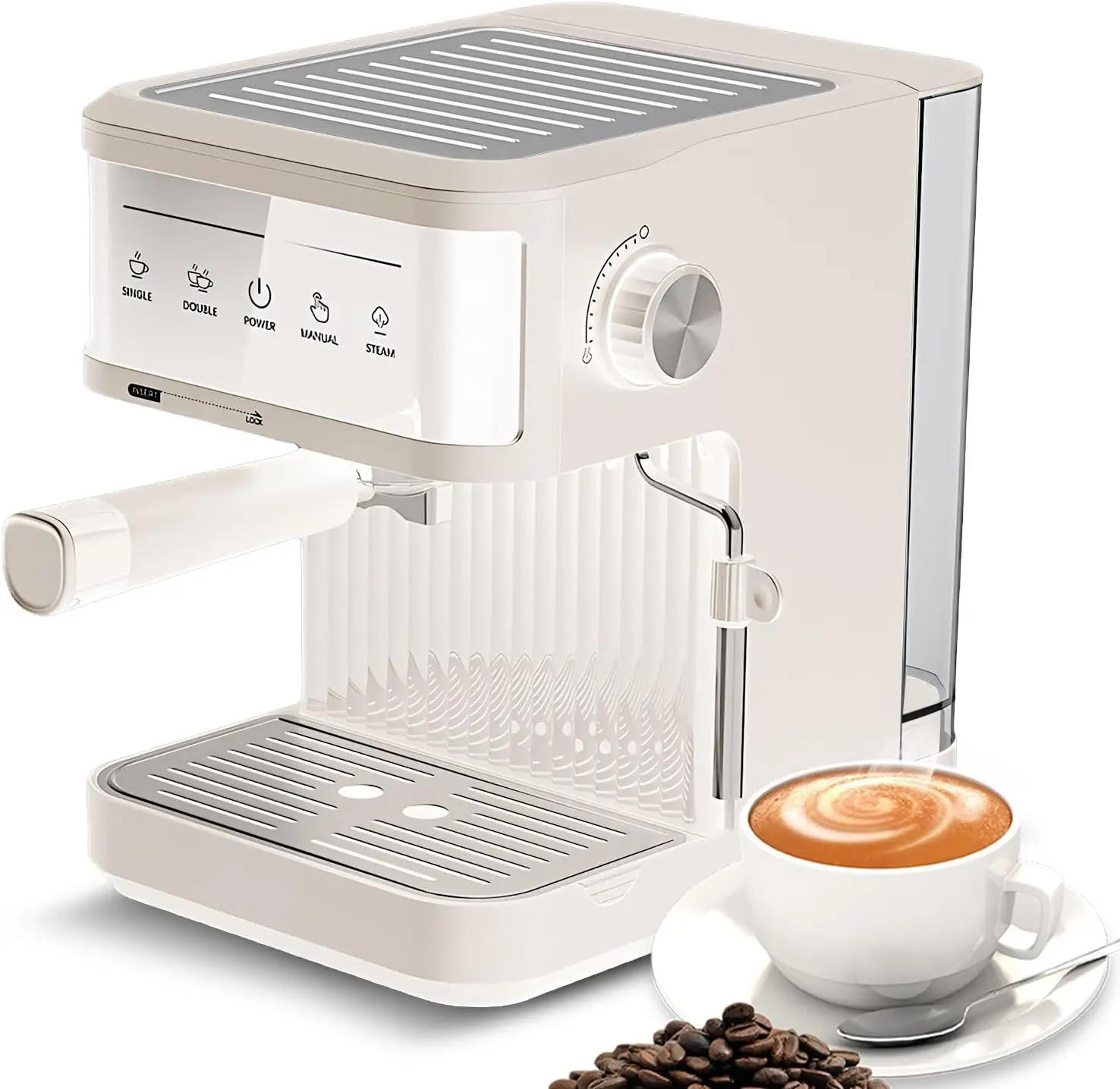 Espressomaschine, Halbautomatische Kaffeemaschine, 20 Bar für Espresso ...
