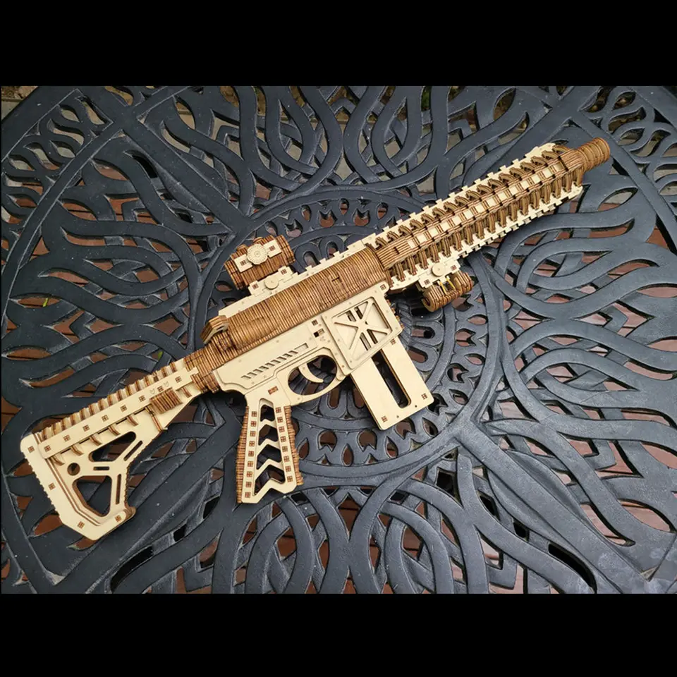 Homemade M4a1 Sopmod Carbine Wooden Gun Assault Rifle Youtube