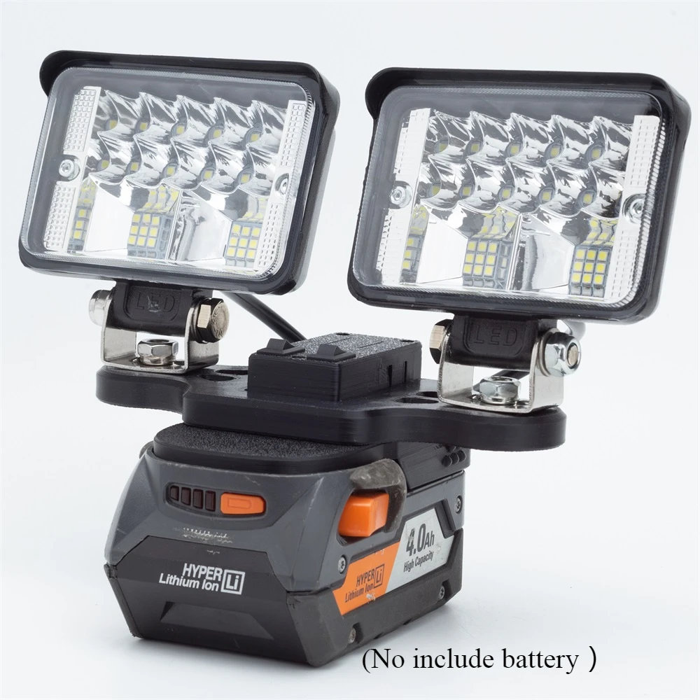 Outdoor LED Work Light (5600LM) w/USB Charger Ports Lamp For AEG For ...