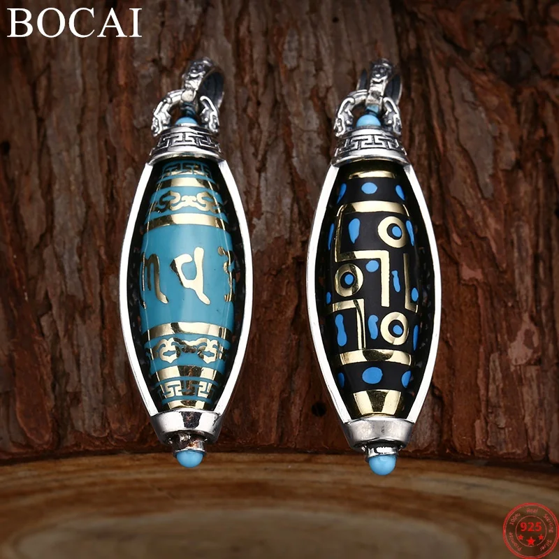 BOCAI-Breloques-en-argent-regard-S925-pour-hommes-et-femmes-Pmotfor ...