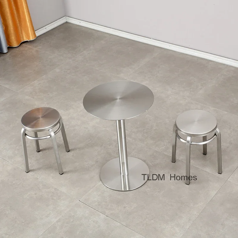 Simple-modern-outdoor-leisure-metal-footstool-family-living-room ...