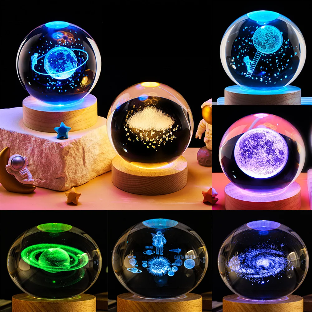 3D-Colored-Luminous-Crystal-Ball-Astronomy-Galaxy-Crystal-Sphere-Beside ...