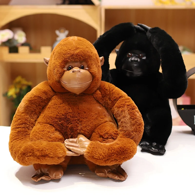 Realistic Gorilla Plush Doll Exquisite Chimpanzee King Kong Doll Fat ...