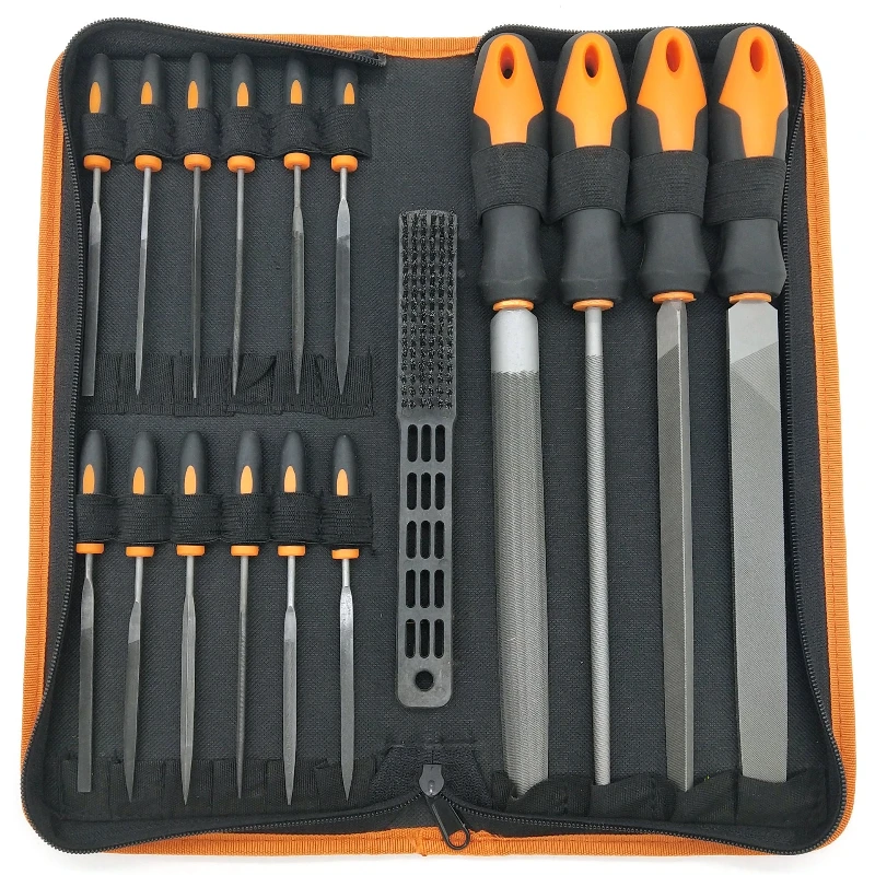 17pcs Metal Hand File Set Files with Brush Steel Files for Precision ...