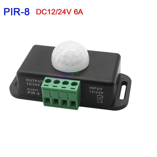 LED 스트립 바디 적외선 PIR 스위치 모션 센서, 인체 모션 센서 감지기, 라이트 테이프 스위치, 자동 DC 5V, 12V, 24V