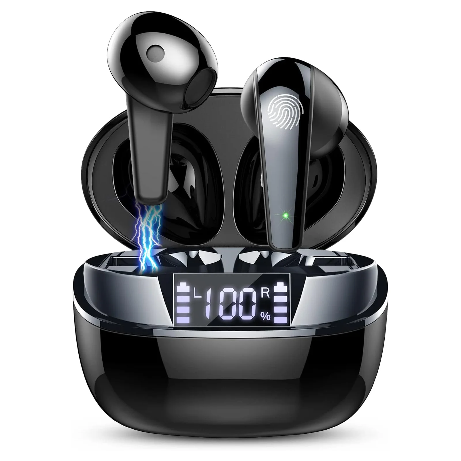 Wireless Earbuds, Bluetooth 5.3 Earbuds Stereo Bass, iNoise Cancelling ...