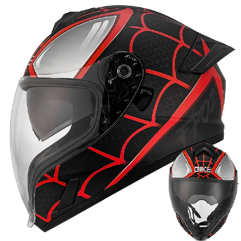 New Spider Motorcycle Helmet Full Face Long Visor Racing Off-Road ...