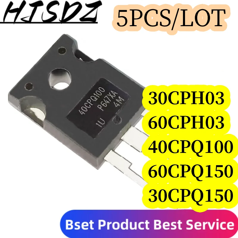 5PCS 40CPQ100 60CPQ150 TO-247 60CQP150 60CPQ150PBF TO247 60CPQ150 ...