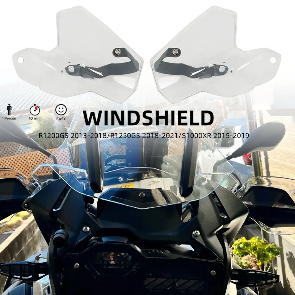 NEW-Steering-Wheel-Handlebar-Deflectors-Wind-Shield-Screen-Motorcycle ...