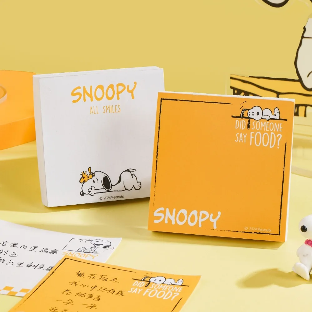 Anime-4pcs-Kawaii-Snoopy-Memo-Pad-Cute-Student-Message-Reminder-Note ...