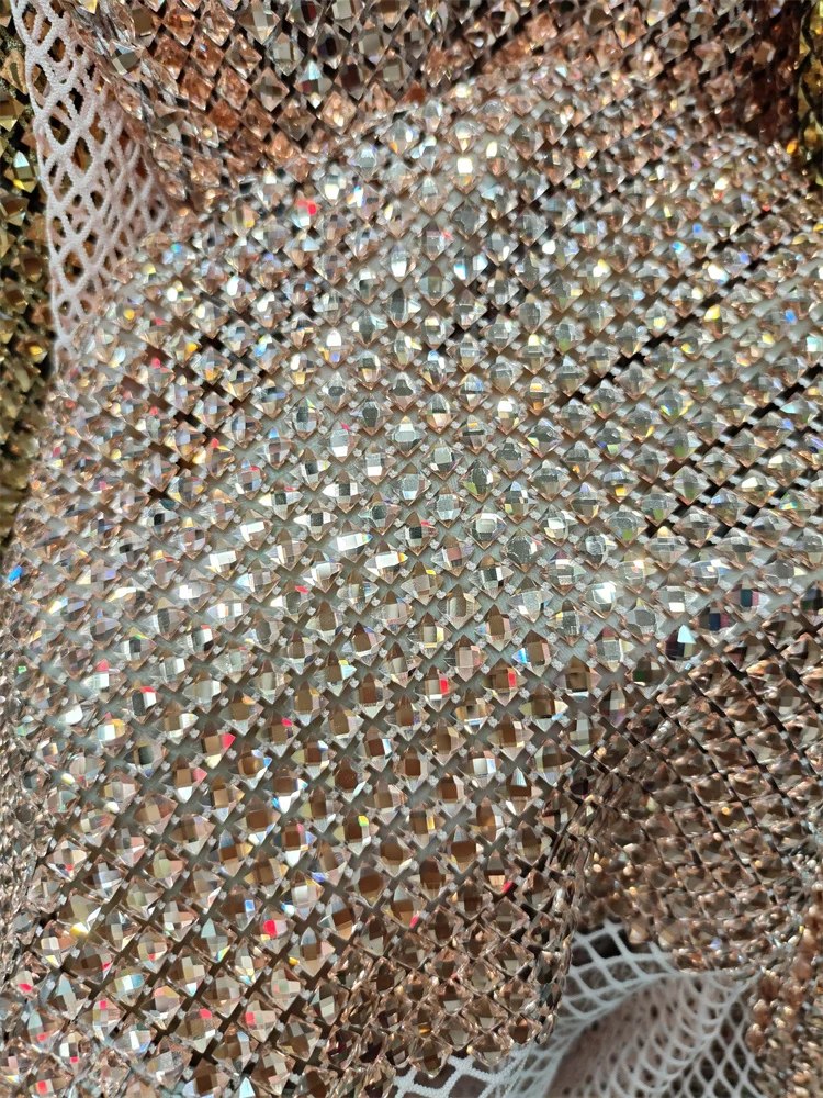 6-6-Crystal-DIY-Rhinestone-Mesh-Fabric-Sewing-Ribbon-Net-Lace-Fabric ...