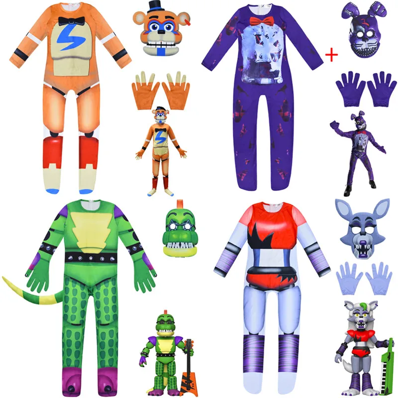 Fancy-Halloween-Costume-for-Kids-Five-Nights-Freddyed-Jumpsuit-Cosplay ...