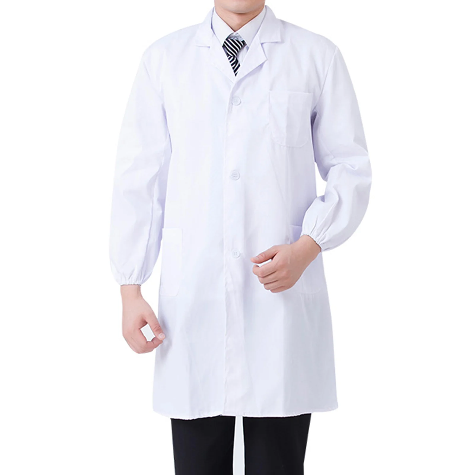 Bata de laboratorio blanca profesional para estudiantes de medicina ...