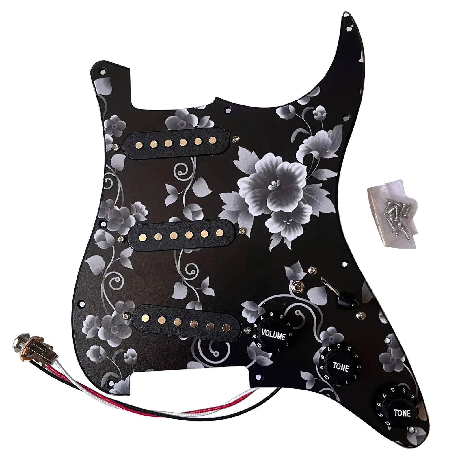 Prewired-Loaded-ST-Pickguard-Set-Loaded-5-way-Multi-Switch-SSL1-Pickups ...