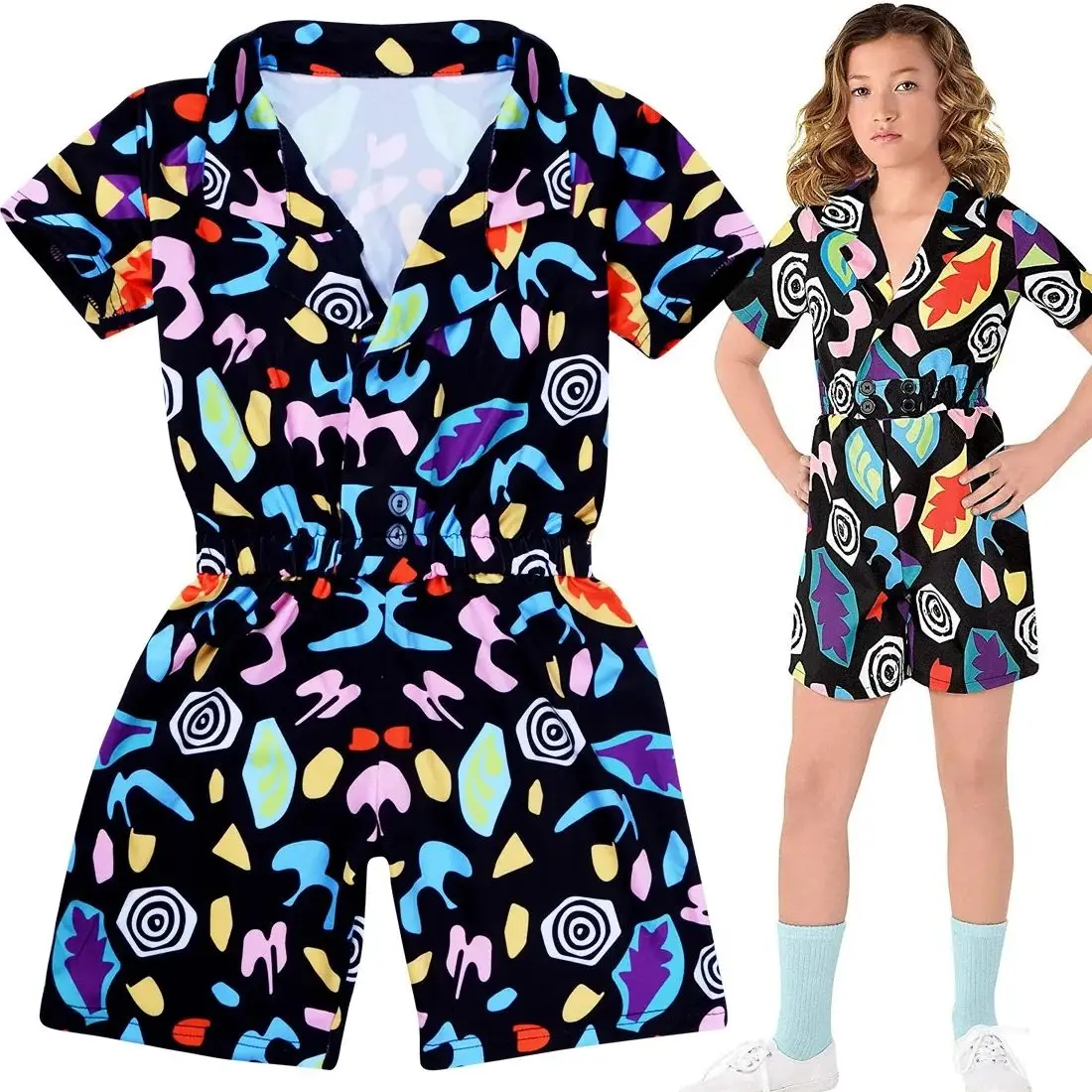 Girls-Stranger-Drama-Outfit-Things-Season-3-Cosplay-Costume-Polyester ...