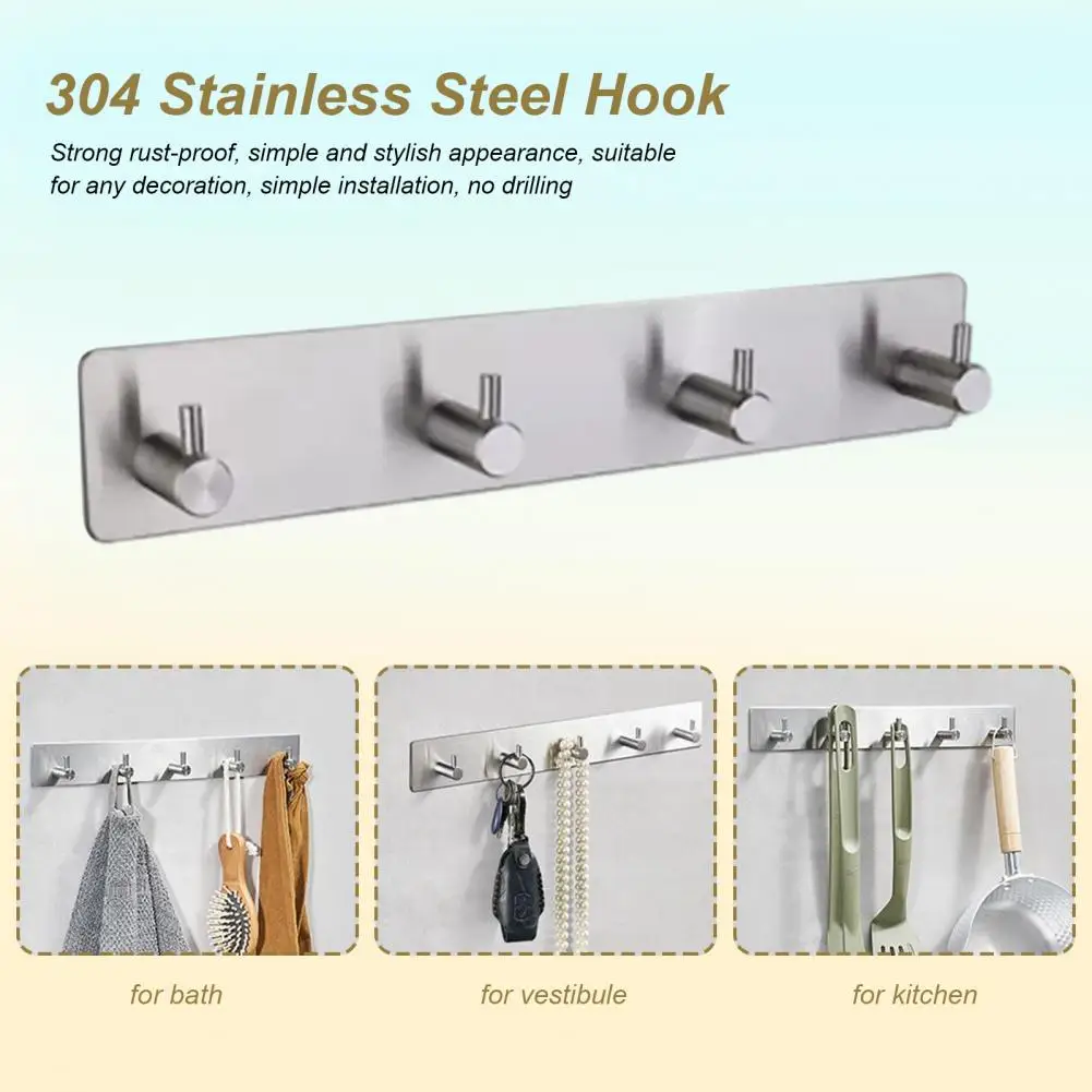 Practical-Coat-Hook-Easy-to-Install-Strong-Loading-Stainless-Steel-Wall ...