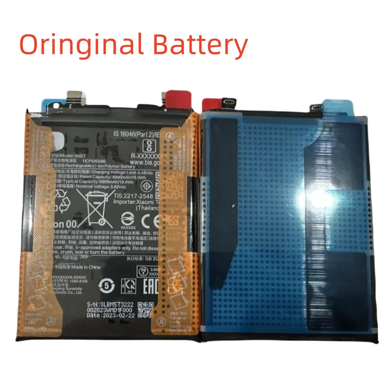 New-Battery-5000mAh-BM5T-Battery-For-Mi-Poco-X6-Pro-5G-M6-Pro-4G-Redmi ...