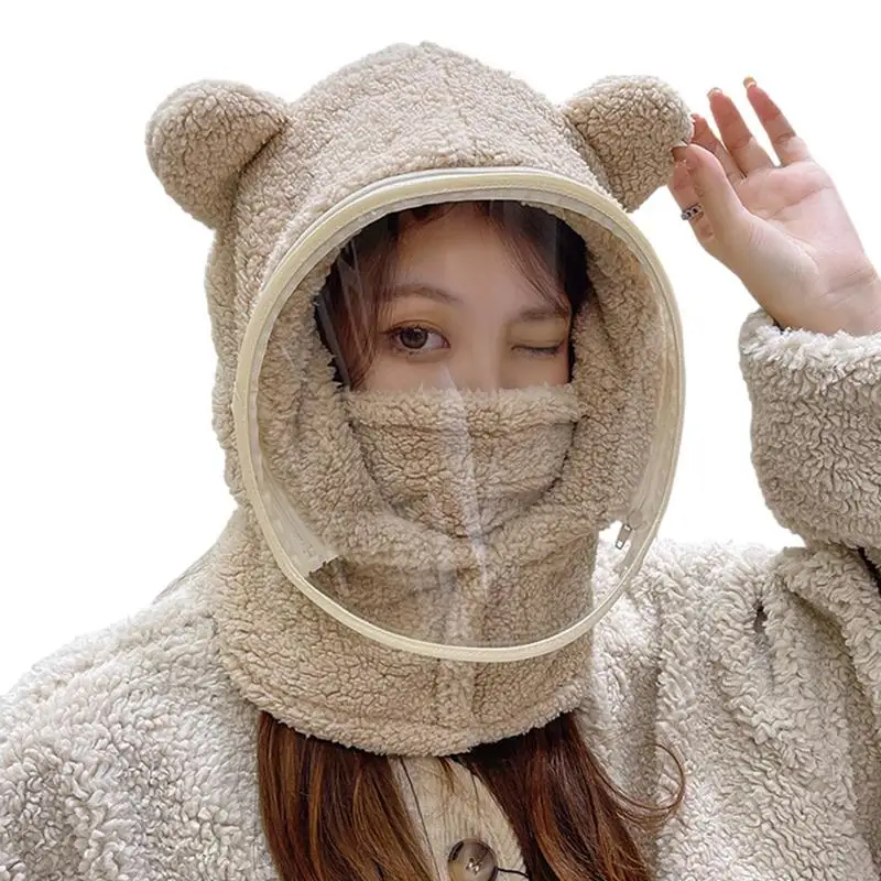 Winter-Hats-For-Women-Cold-Weather-Face-Cover-Warm-Hat-Beanie-Thickened ...