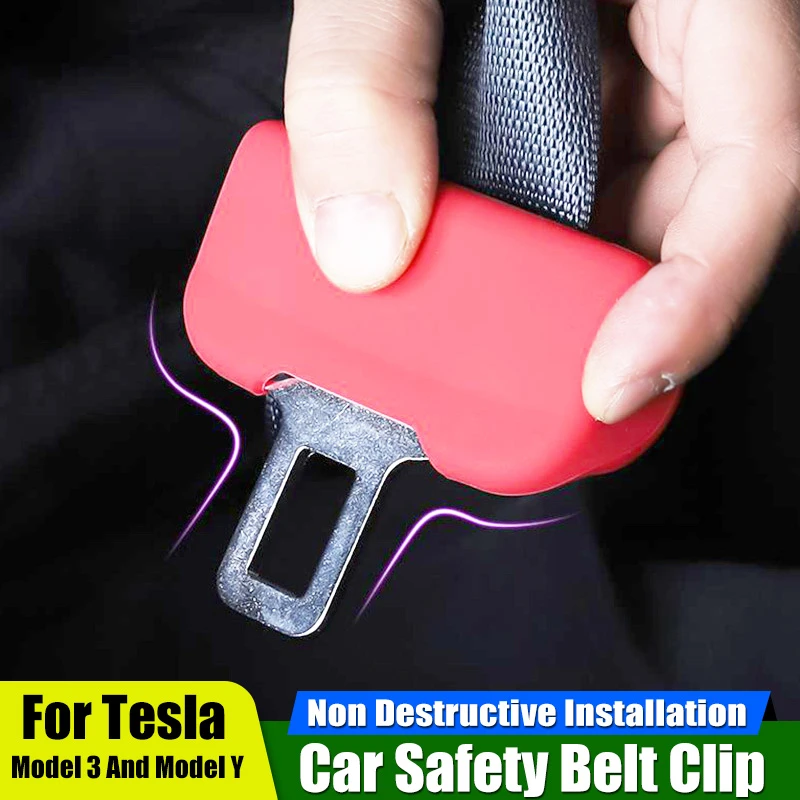 Applicable to Tesla Model 3 Model Y Car Safety Belt Protective Sleeve ...