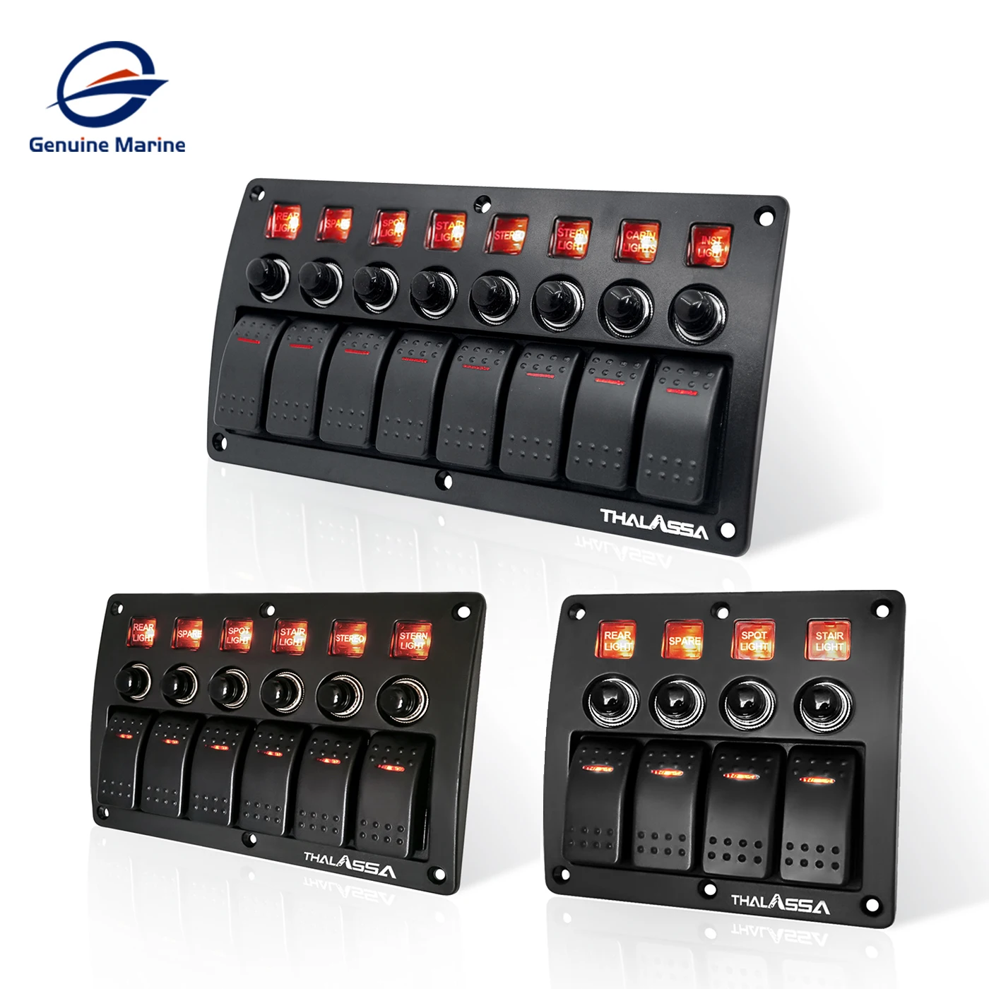Marine-Boat-Rocker-Switch-Panel-interruptores-de-alavanca-imperme-veis ...