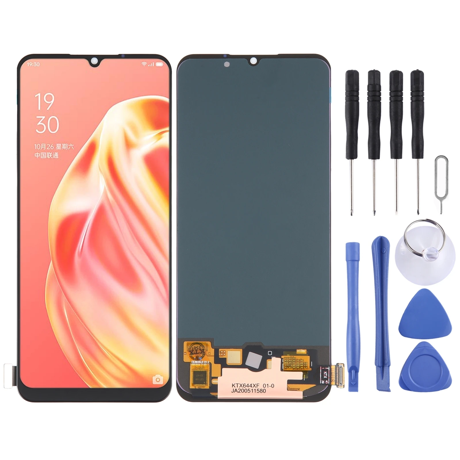 6.4" Original Lcd Screen For Oppo Reno3 4g 5g Reno3 Youth A91 F15 F17 ...