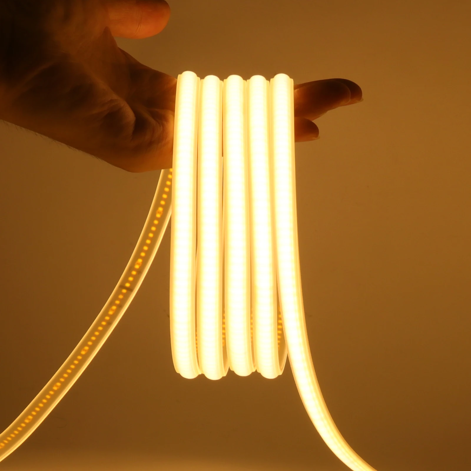 COB LED Strip Wall Lights AC 110V 220V Waterproof EU/US Kit High ...