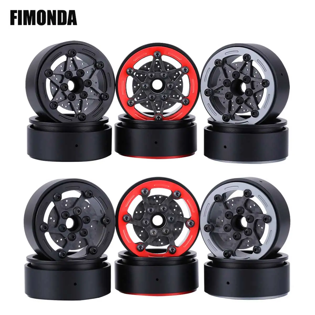 1-9Inch-Carbon-Fibre-Wheel-Rim-with-Brake-Rotors-for-1-10-RC-Crawler ...