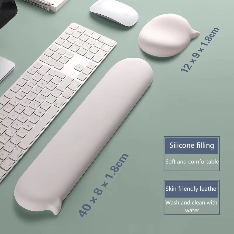 Wrist-Protection-Rest-Pad-Ergonomics-Silicone-Mouse-Keyboard-Wrist ...