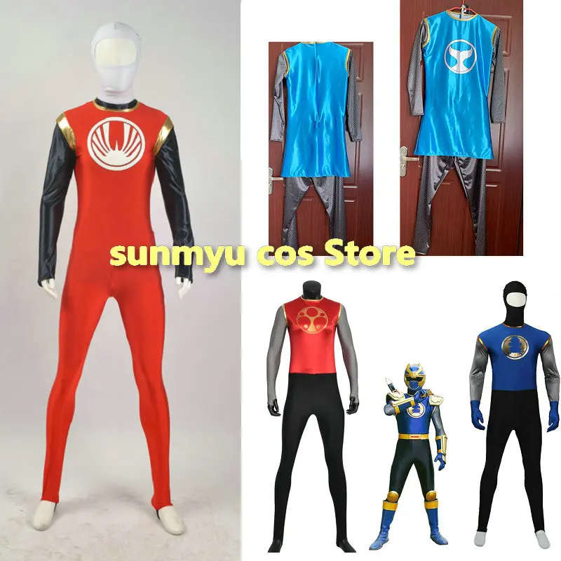 Ninpu-Sentai-Hurricaneger-Cosplay-Traje-Furac-o-Vermelho-Bodysuits ...