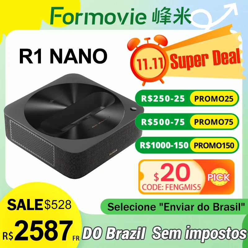 Original-Fengmi-R1-Nano-Ultra-Short-Throw-ALPD-Laser-Projector-1200ANSI ...
