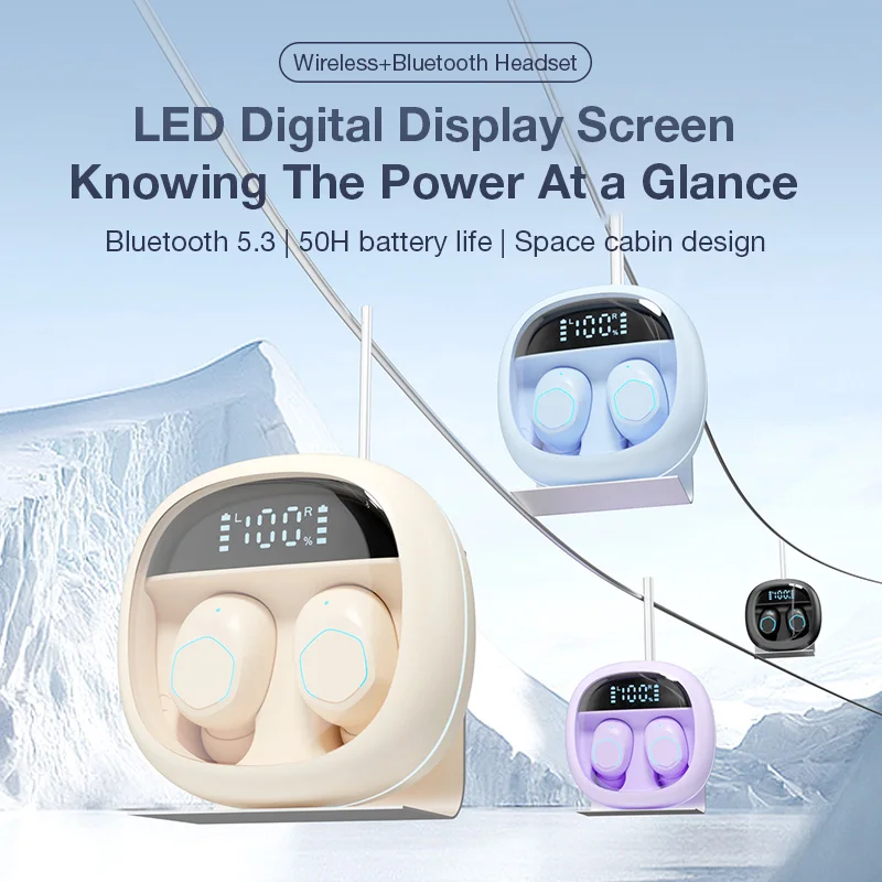 Aolon auriculares inalámbricos M41 con Bluetooth 5,3, dispositivo de ...