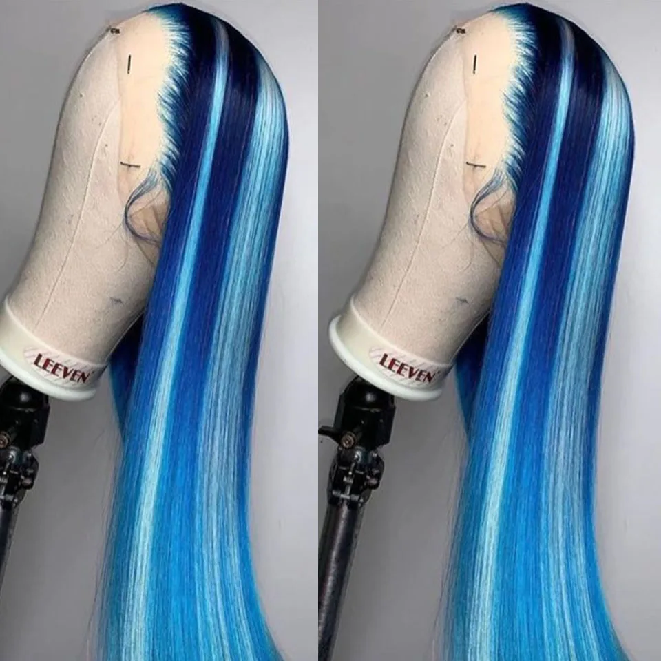 Blonde Hair Blue Highlights