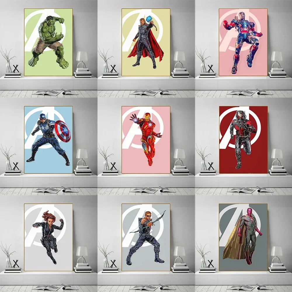 MINISO-Marvel-Superheroes-Avengers-Characters-Art-Poster-Home-Living ...