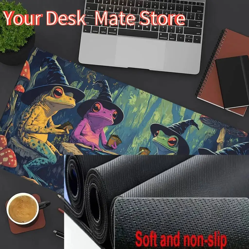 Magic playmat gathering gaming mats Frog Wizard theme anime desk mat ...
