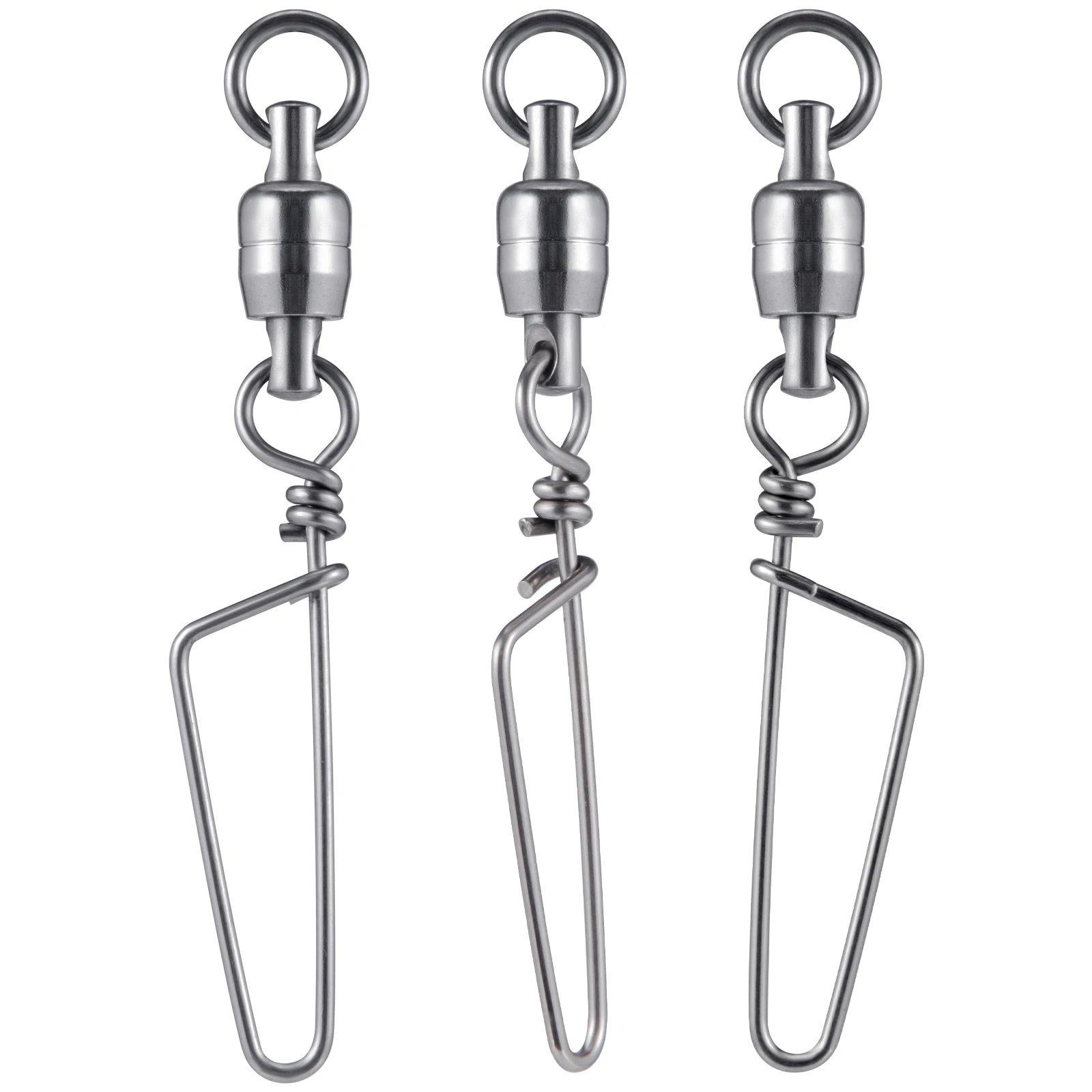 10-20pcs-Dual-Spinning-Fishing-Swivels-Snap-Coastlock-Ball-Bearing ...