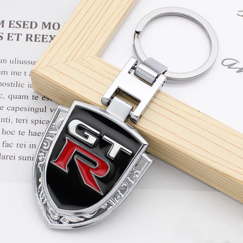1pcs car styling Key Chain Rings Metal Keychain Leather Woven Rope For ...