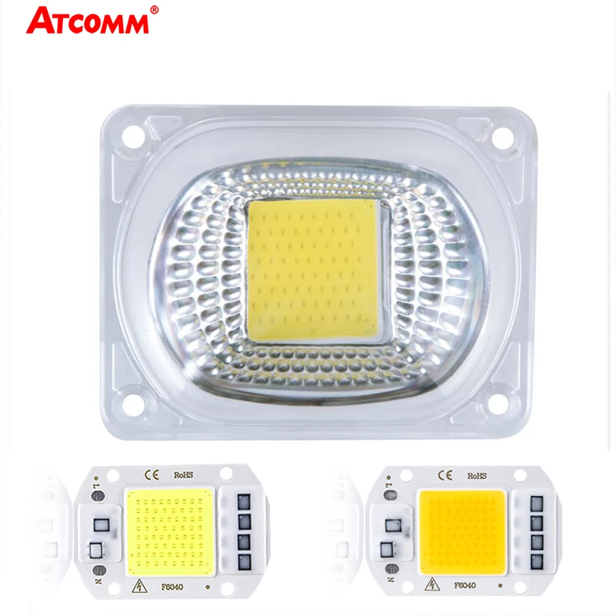20W 30W 50W COB LED Light Matrix With Lens Reflector 110V 220V Smart IC ...