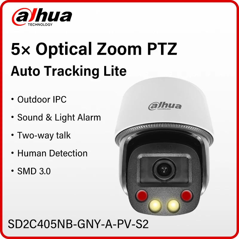 Dahua-cámara PTZ a todo Color de 4MP, seguimiento inteligente ...