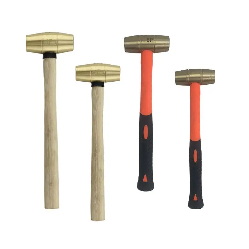 Explosion-proof-Brass-Round-Drum-Hammer-Double-sided-Hammer-1P-15P-Plastic-Handle-Round-Drum ...