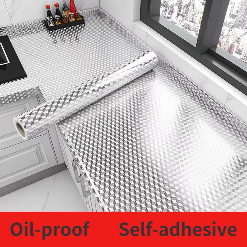 Aluminum-Foil-Paper-Kitchen-Waterproof-and-Oil-proof-Stickers-Heat ...