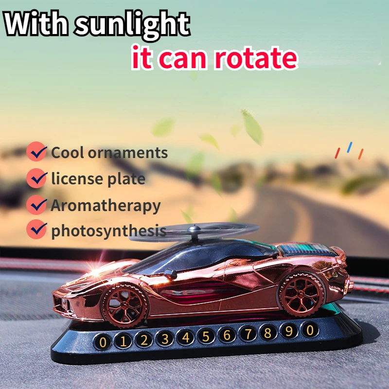 2023-New-Three-in-One-Solar-Car-Model-Parking-Card-Accessories-Perfume ...