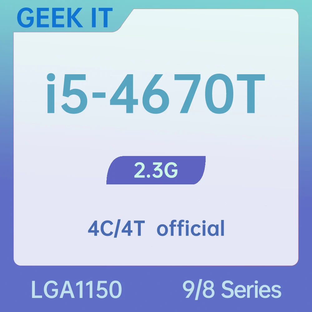 i5 4670T SR14P 2.3GHz 4C/4T 6MB 45W LGA1150 for 9/8 Series Board ...